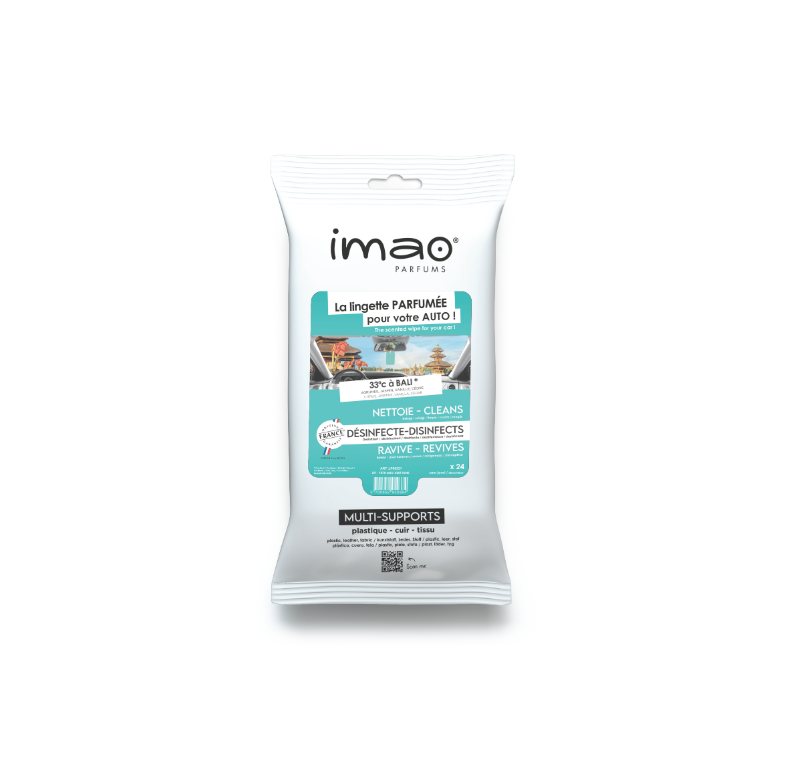 IMAO PARFUM FRANCE - 33°C À Bali - Wet Wipes - Crijns Carproducts